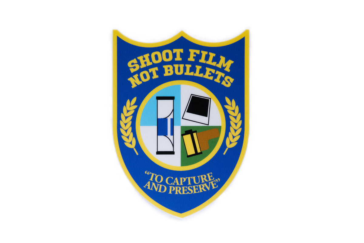 Shoot Film Not Bullets Vinyl Sticker – Shoot Film Co.
